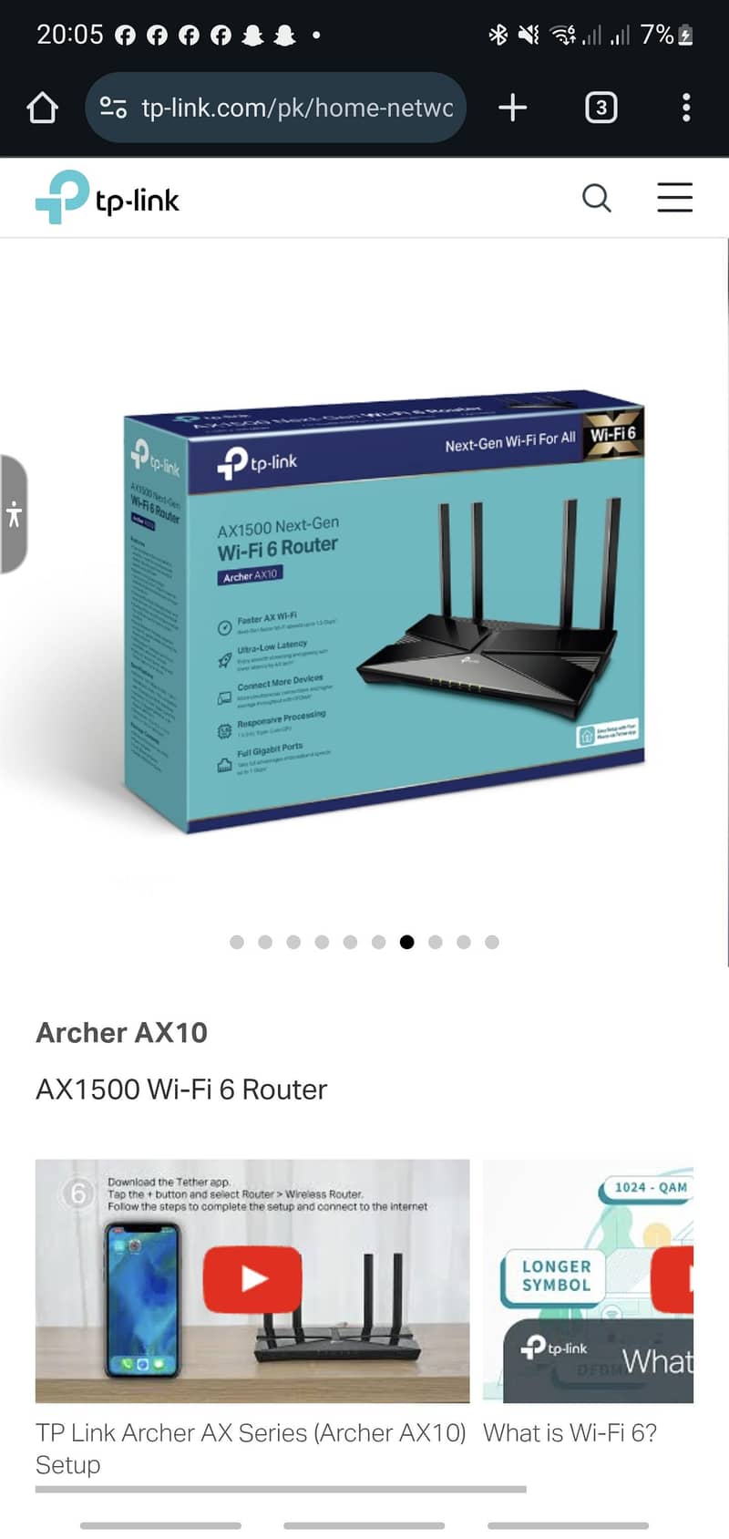TP-LINK Router AX10 - Networking - 1109865796