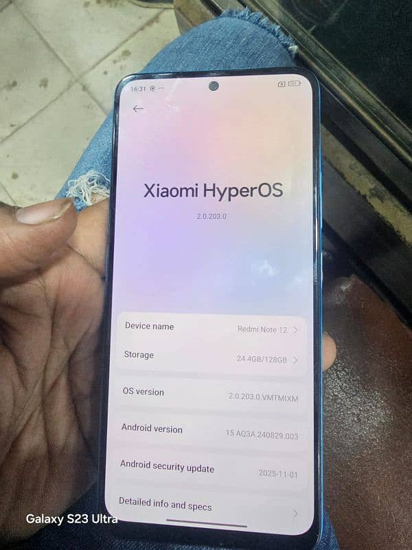 Redmi Note 12 Good condition 8GB 128GB seald complete saman all ok ...