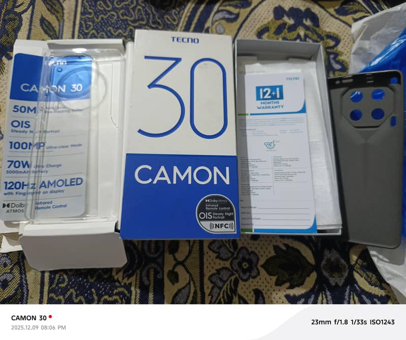Tecno cammon 30 12/265 pta full box - Mobile Phones - 1109883720