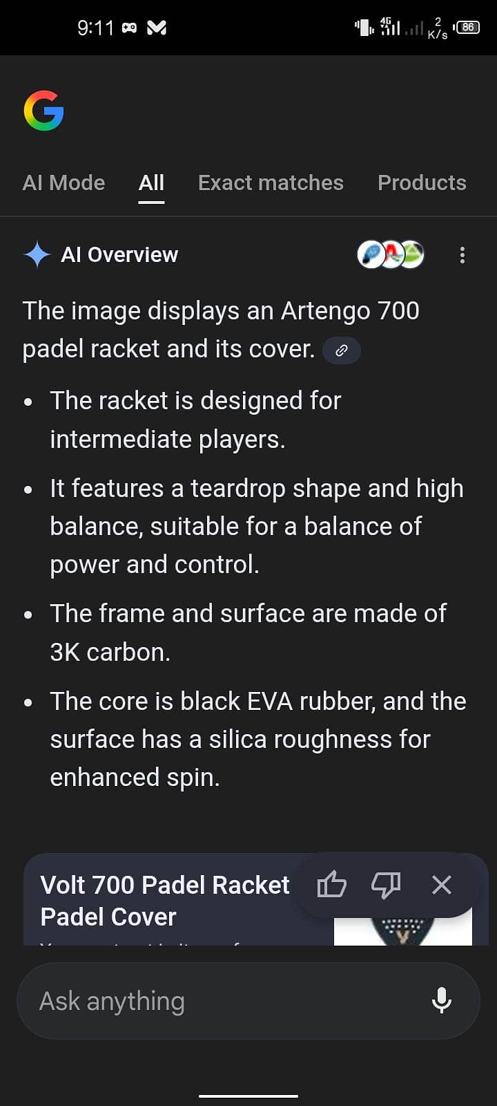 Padel Racket Artengo 700 - Sports Equipment - 1109930768