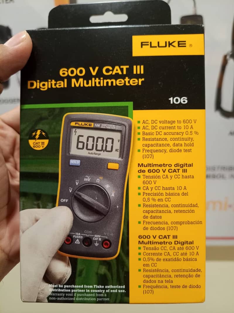 Fluke 106 Digital Multimeter In Pakistan | Fluke distributor Pakistan ...