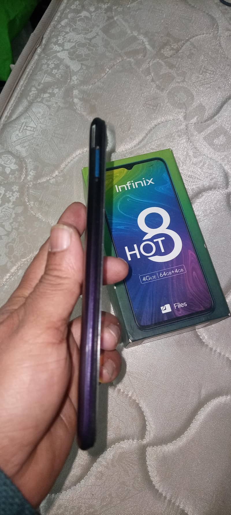 Infinix hot 8 with box cable 4/64 - Mobile Phones - 1109965741