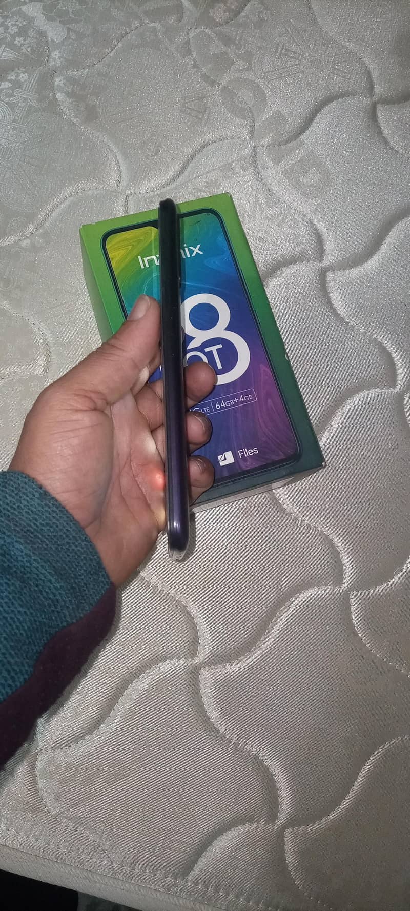 Infinix hot 8 with box cable 4/64 - Mobile Phones - 1109965741