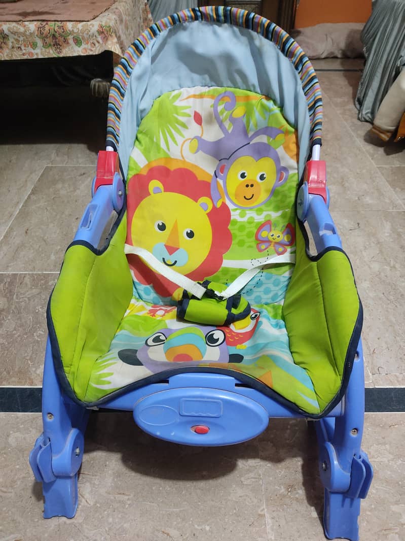 Newborn to Toddler Portable Rocker and Bouncer and hanging toys ...