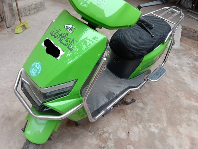 United Electric Scooty|Motor Bike| Green Color|1500 W Motor - Electric ...