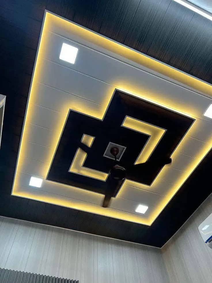 Pvc Molding panel Wallpaper sheet & wood flooring ceiling media ...