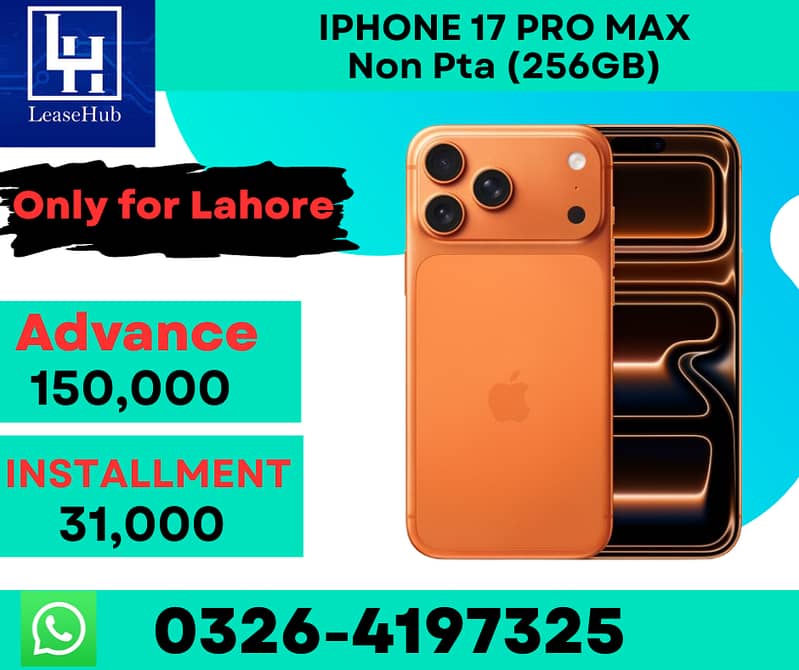 Apple iPhone 17 Pro Max Non Pta On Easy Installment Plan - Mobile ...