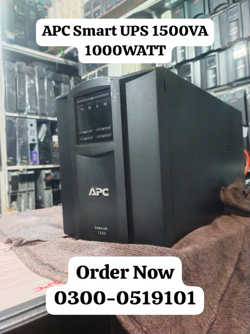 APC UPS 1000WATT 1500VA Pure Sine Wave With Warranty Sale in Lahore ...