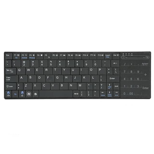 Wireless Bluetooth Keyboard with Touchpad Mobile PC Computer Gaming ...