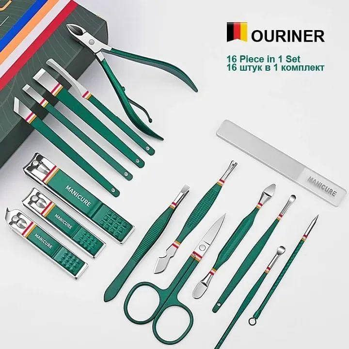 16 in 1 Nail Cutter Set Stainless Steel Nail Clippers Set With - Nails ...