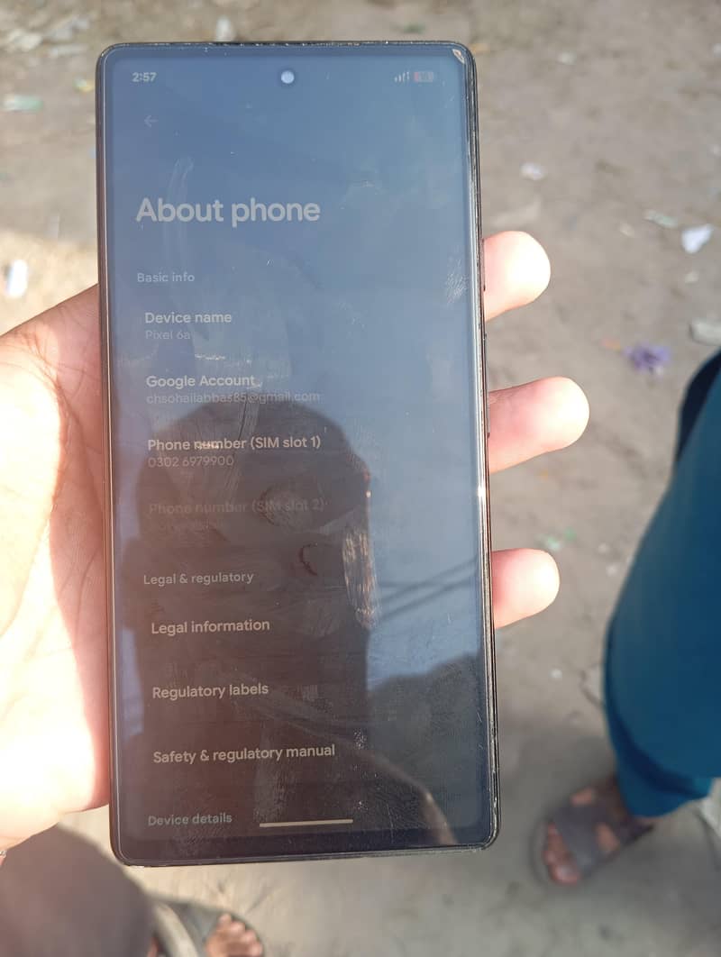 Google pixel 6a pta approved 128GB white color( exchange possible ...