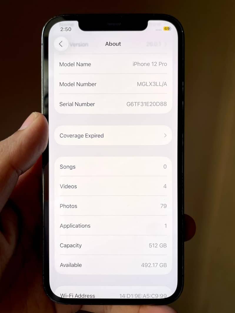 512GB IPHONE 12 PRO PTA APPROVED WATERPACK - Mobile Phones - 1110085810
