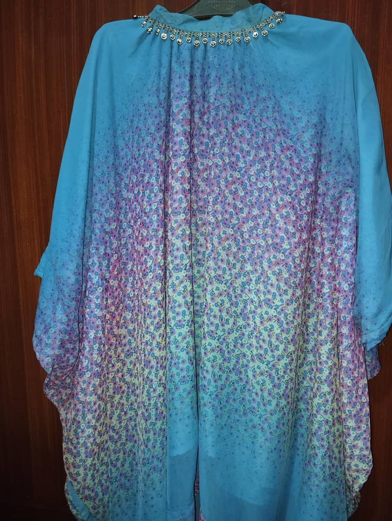 fancy Blue butterfly top - Western - 1110094781