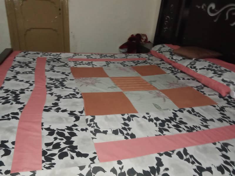 one bed two side tables without mattres - Beds - 1110097650