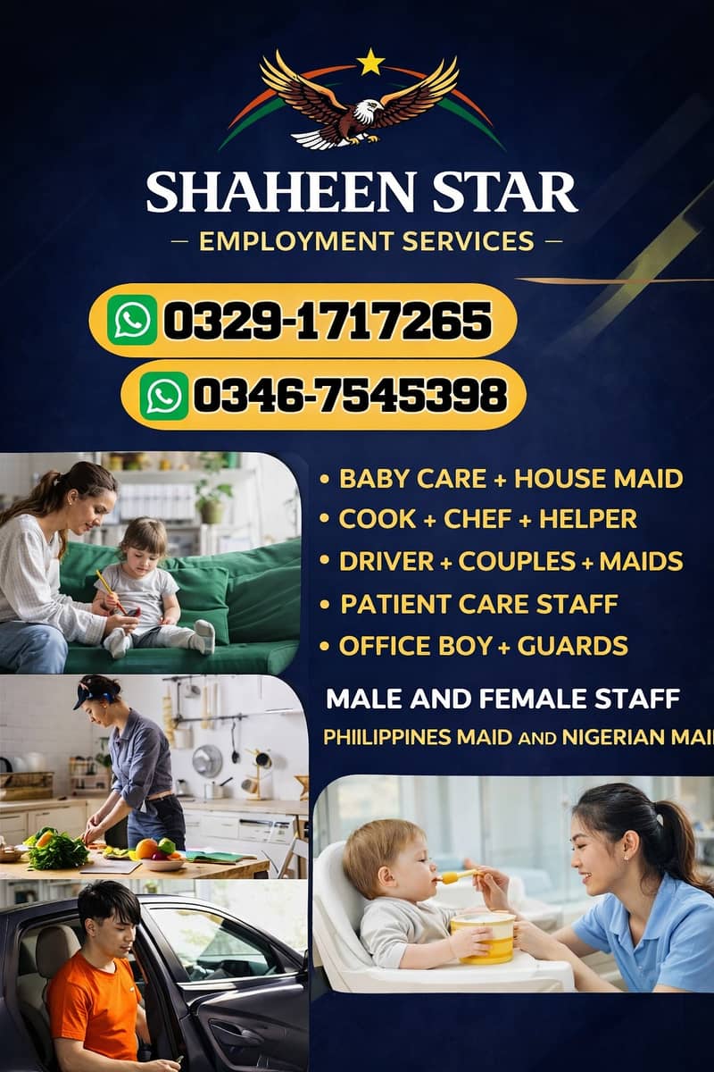 Maids/Babysitter/Cook/Driver/Patient Care/Nanny/Helper /Available ...