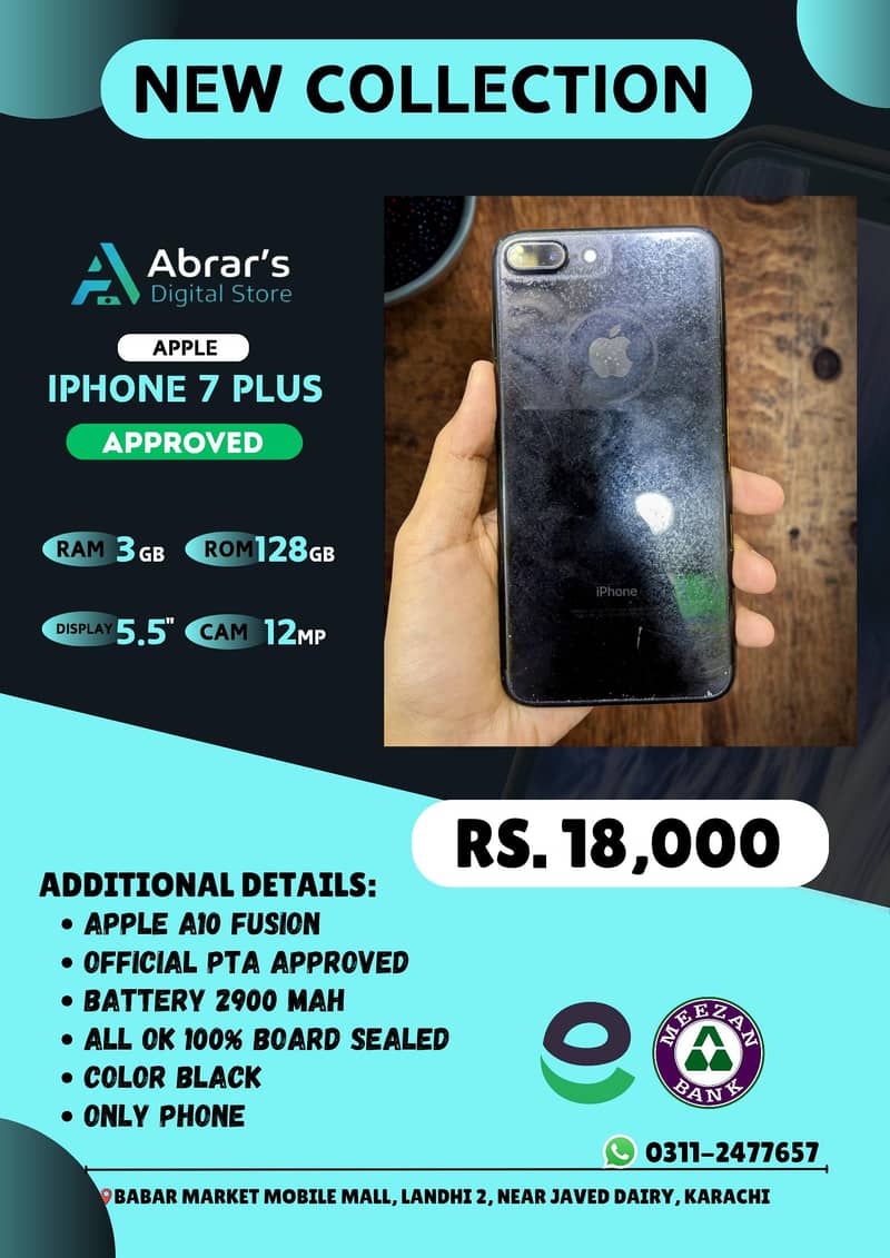 iPhone 7 Plus – 128GB Storage | PTA Approved - Mobile Phones - 1110126482