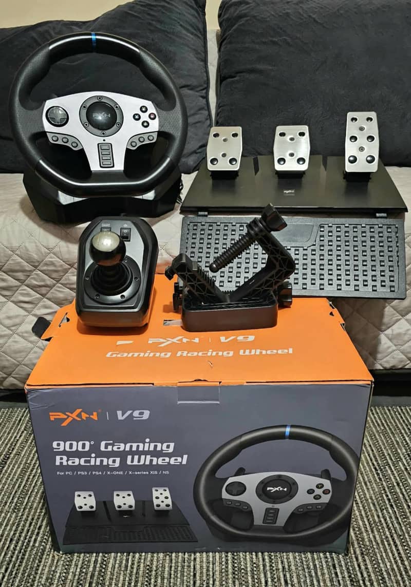 PXN v9 steering wheel gaming Racing wheel Xbox one playstation PC with ...