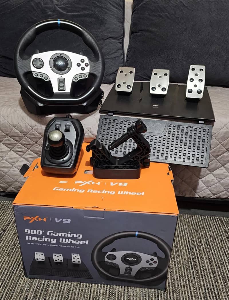 PXN v9 steering wheel gaming Racing wheel Xbox one playstation PC with ...