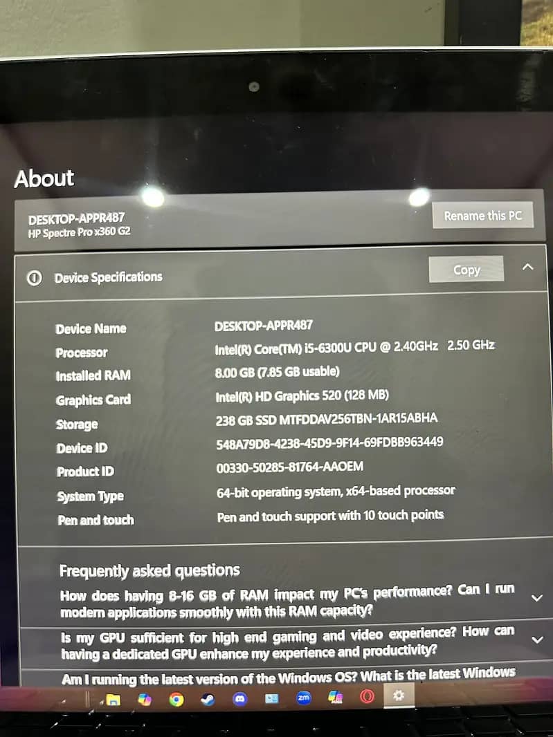 Hp Spectre Pro X360 G2 Touch Laptop - Laptops - 1110165032