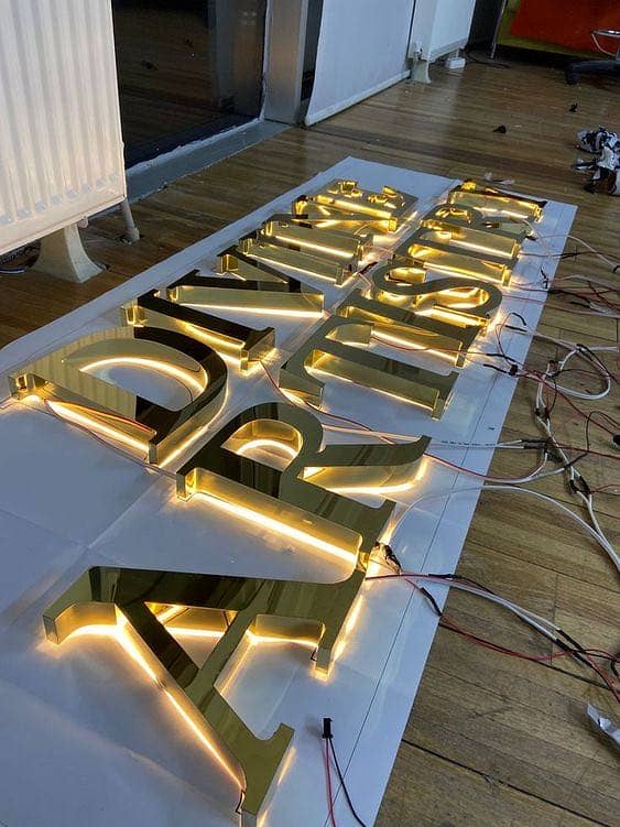 Signboard | 3d Sign board | Acrylic Sign | LED Signage | Panaflex sign ...
