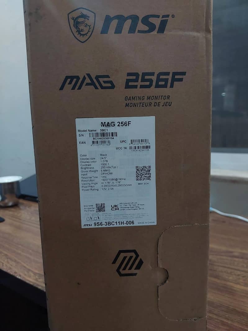 MSI MAG 256F 180Hz Gaming Monitor for sale - Gaming PCs - 1110175043