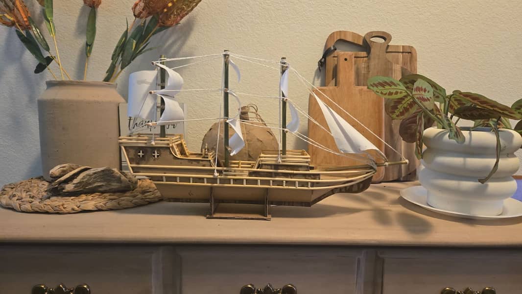 Handmade Wooden Ship Model with Wall & Table Stand – - Modeling ...