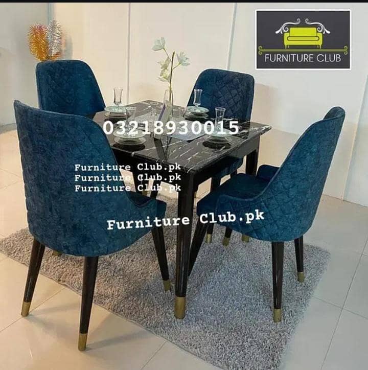 Modern Dining table with Chairs - Custom Design Tables - Dining Tables ...