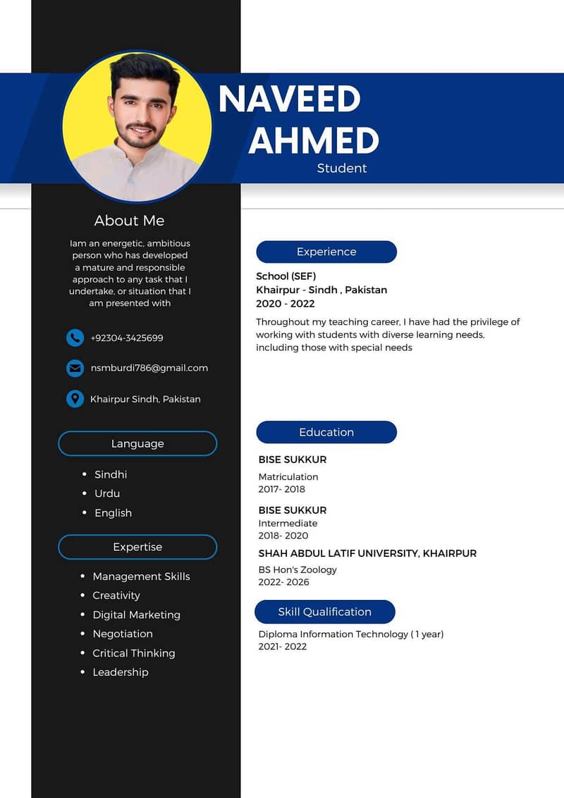 Biology Teacher , Data entry operator and office management - Education ...