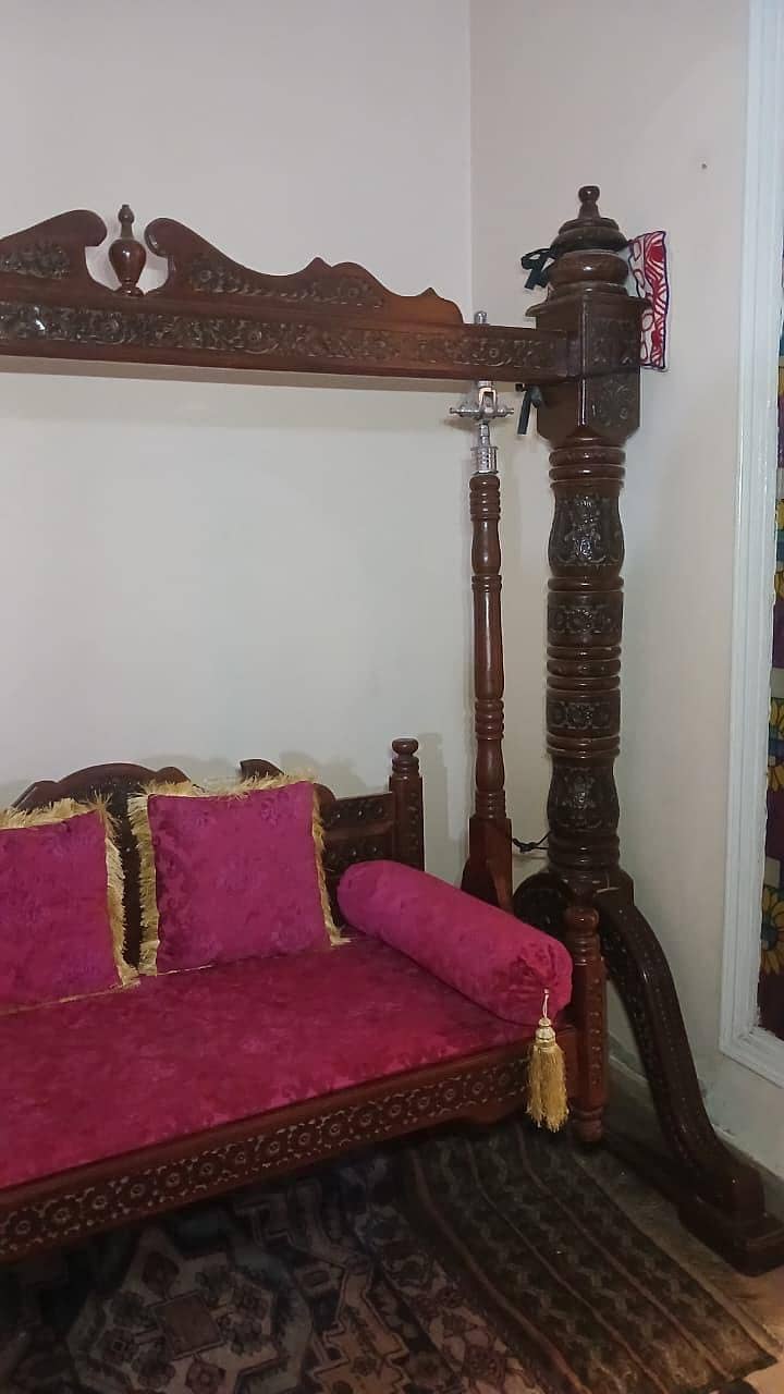 Hand crafted Wooden Swing | Palki jhula - Outdoor Swings - 1110264391