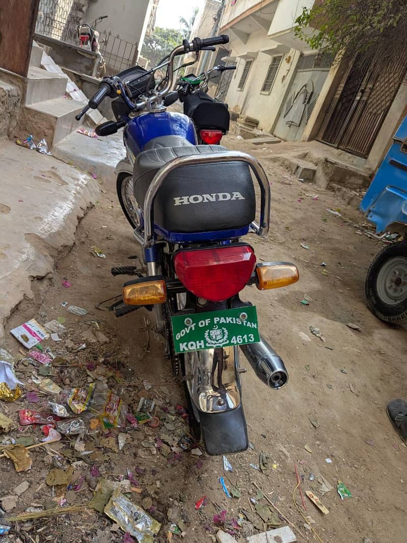 Honda cd 70 2024 model blue color good condition - Standard - 1110274519