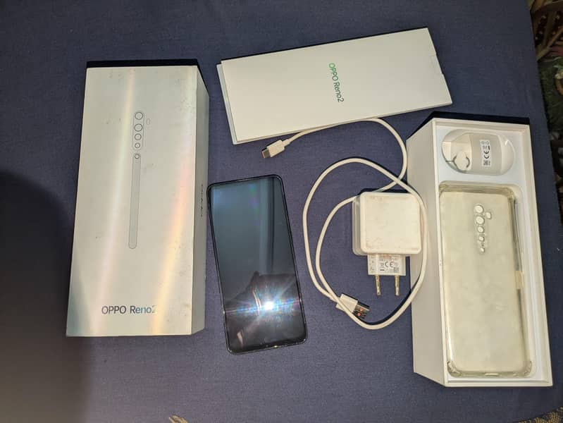 OPPO RENO-2 [8+5/256] GB WITH COMPLETE BOX ALL OKH CHARGER ORGINAL ...