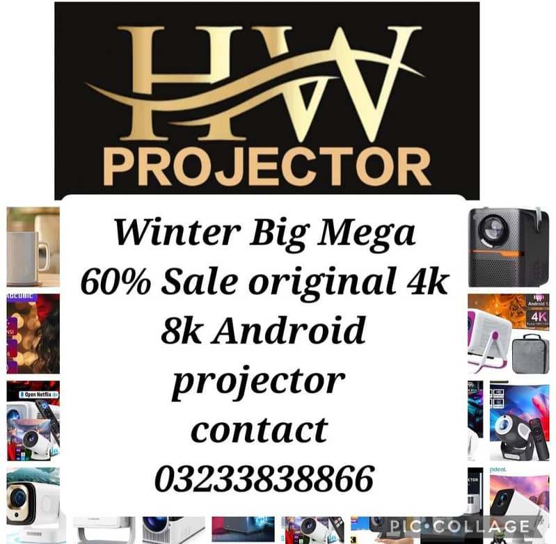 FULL HD 4K 8K ANDROID ORIGINAL MULIYMEDIA PROJECTOR CINEMA - Projectors ...