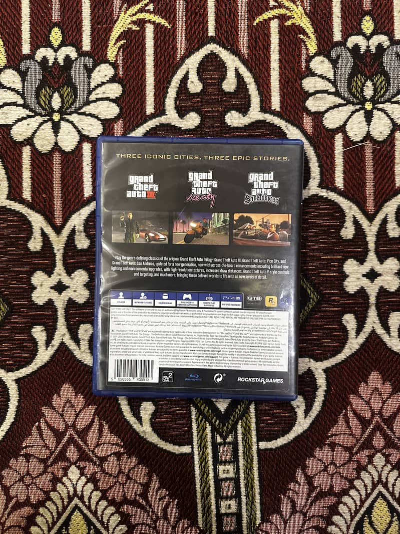 Gta trilogy definitive edition game ps4 disk - Video Games - 1110293782