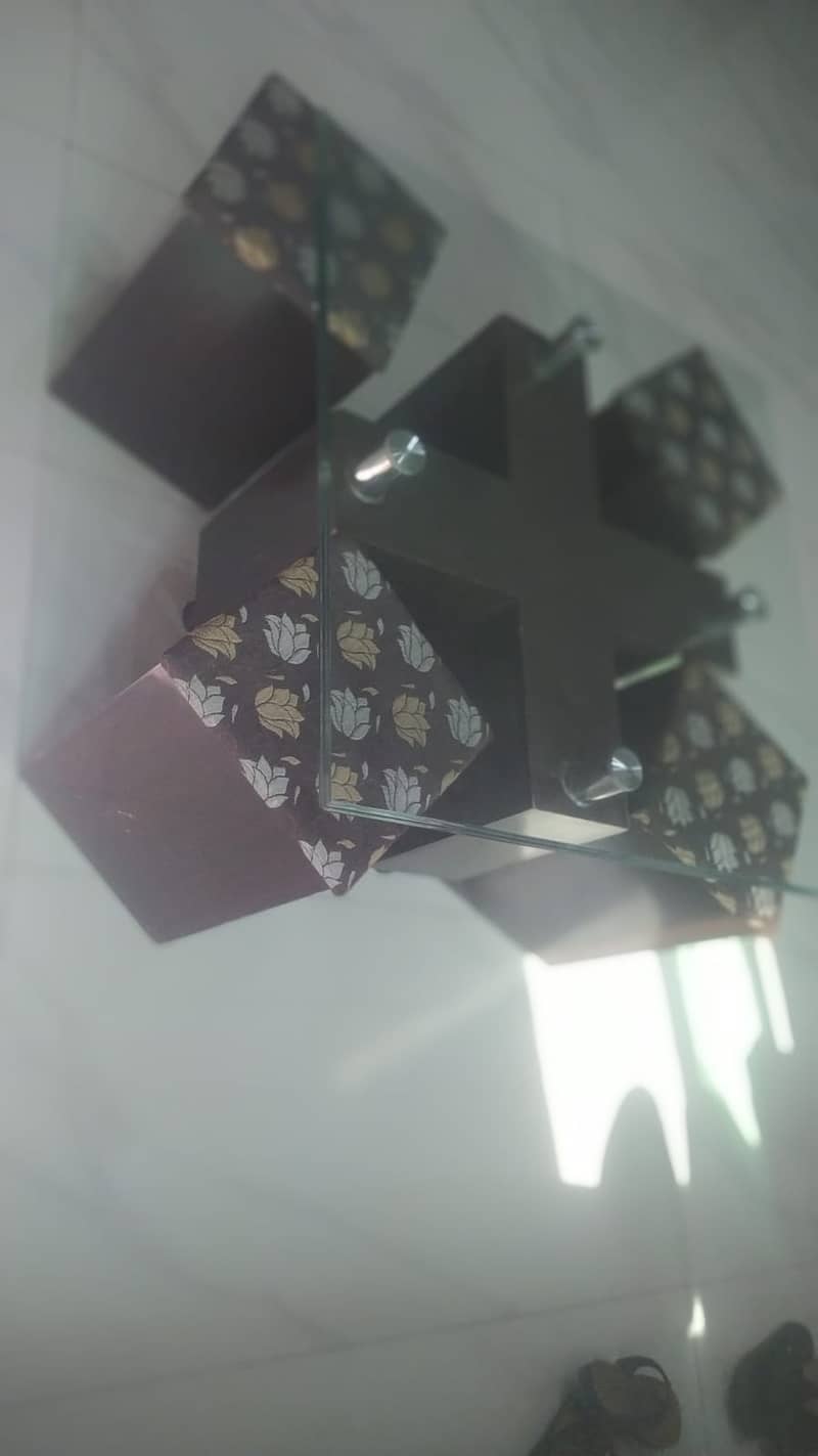 Square table with four stool seat - Dining Tables - 1110293874