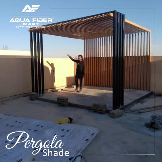 Pergola & Terrace Shade @ Rs. 600/sqft | Modern Designs | Karachi ...