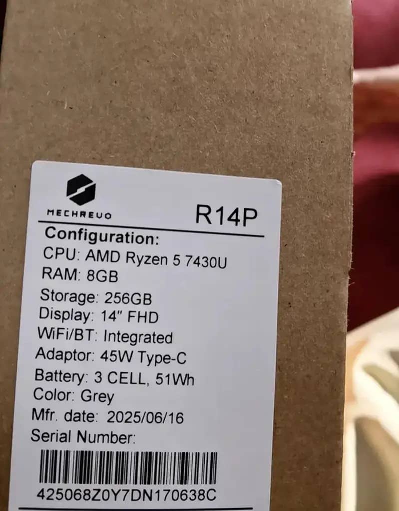 Laptop AMD Ryzen 5 7430U 8Gb Ram 256 Gb - Laptops - 1110301261