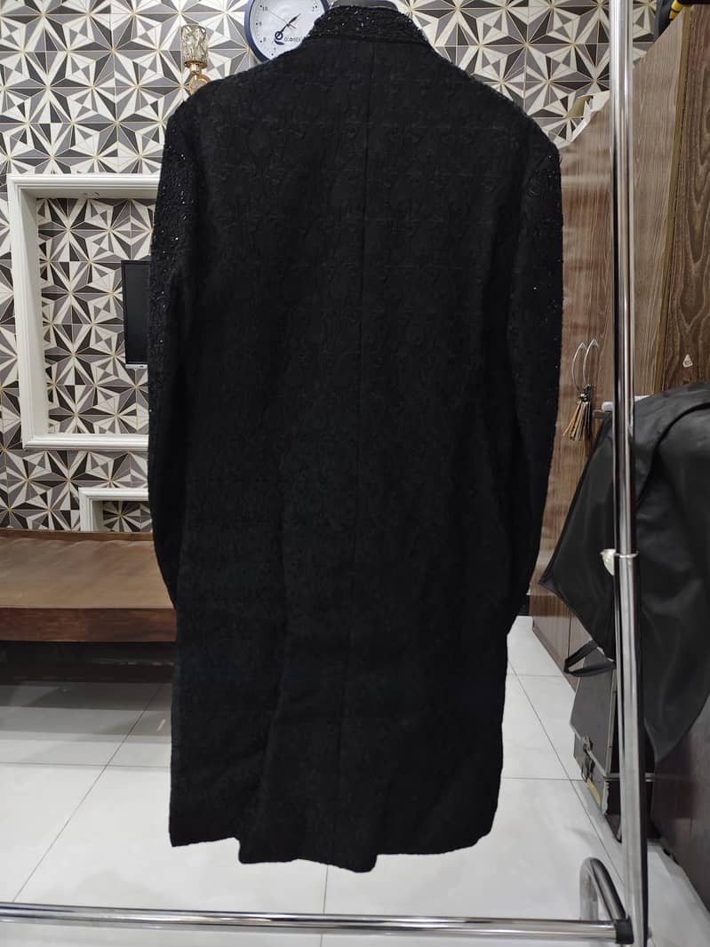 Sherwani Black color Just Used for 1 Time - Grooms - 1110302225