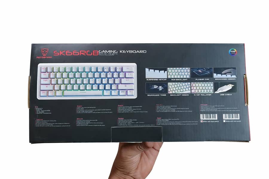 MOTO Speed Wireless Gaming Full RGB Keyboard Box Pack Stock Available ...
