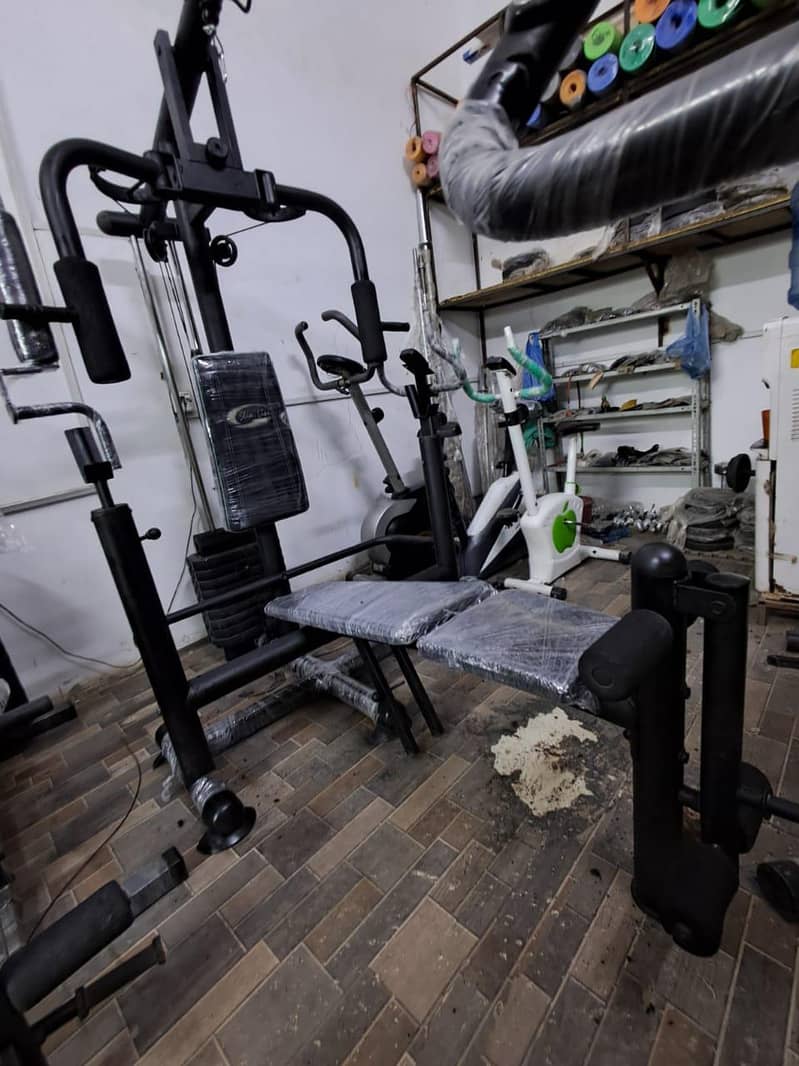 Exerciser home gym with foldable bench - Gym & Fitness - 1026486018