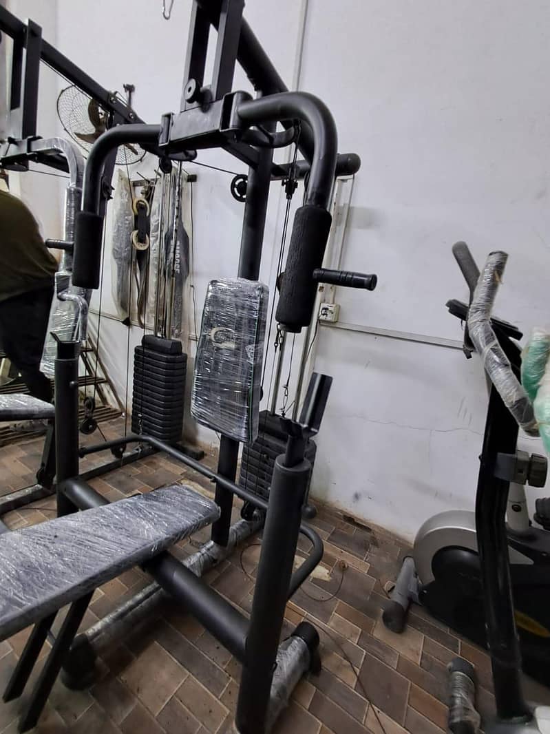 Exerciser home gym with foldable bench - Gym & Fitness - 1026486018