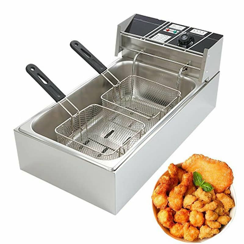 Imported 12L Electric Deep Fryer Heavy Duty Commercial Use Temperature ...