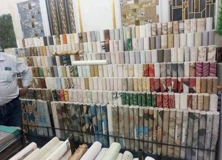 Wallpaper sheet vinyl wood flooring ceiling woodenfloo - Other Decor ...