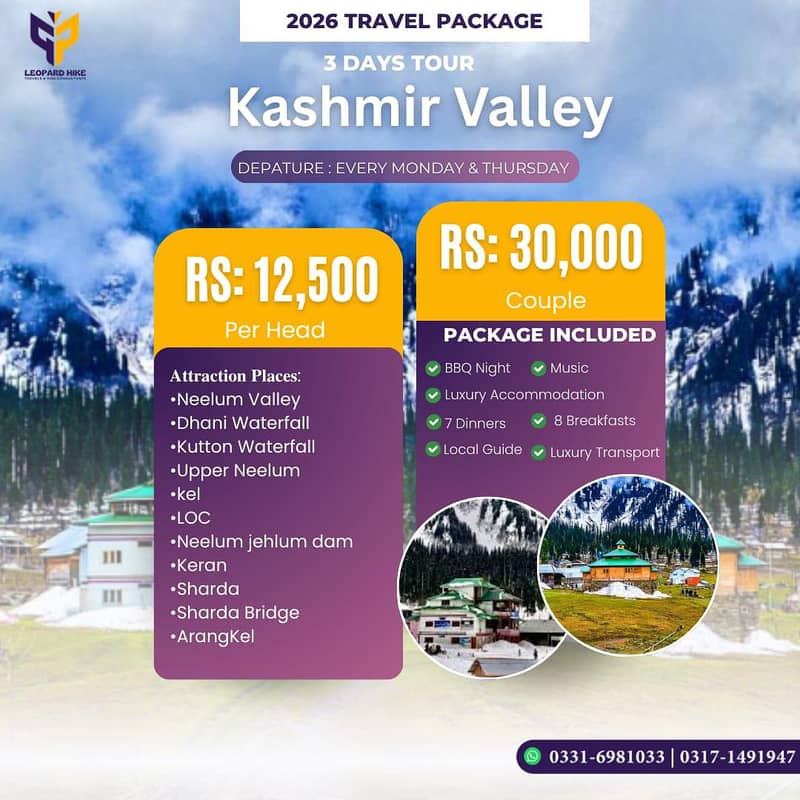 Pakistan Northern Areas Tour/ Hunza Skardu/Kashmir Velly/Swat/Kalam ...