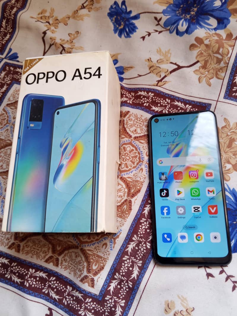 OPPO A54 PTA Approved – Used, Box Available, Cover Marks on Back ...