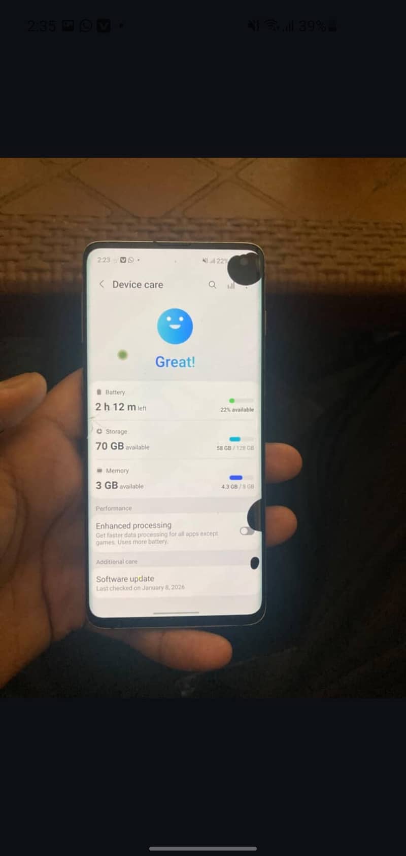 Samsung s10 non pta 8 128 bt iPhone oppo vivo techno infinix Huawei ...