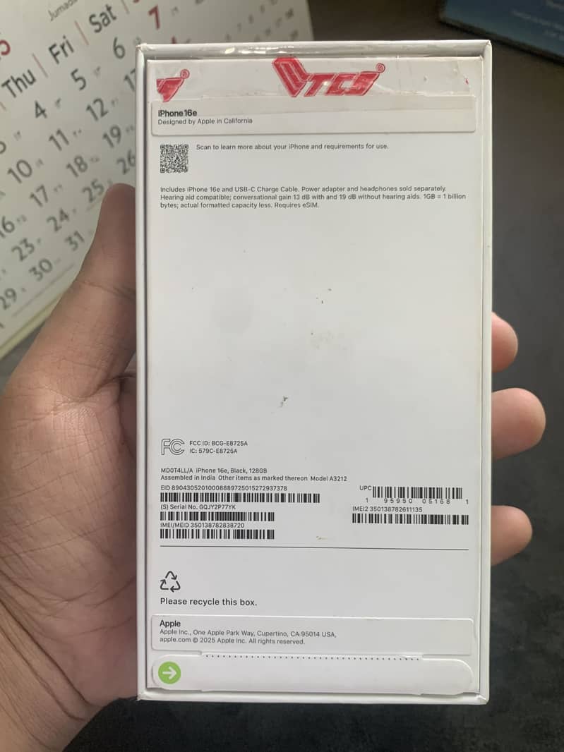 Apple iphone 16E box pack non active sealed 128gb - Mobile Phones ...