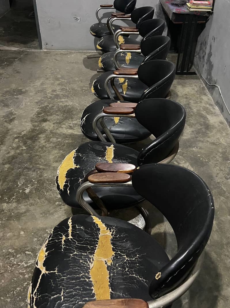 Metal Frame Office Chairs - Set of 6 - Office Chairs - 1110375981