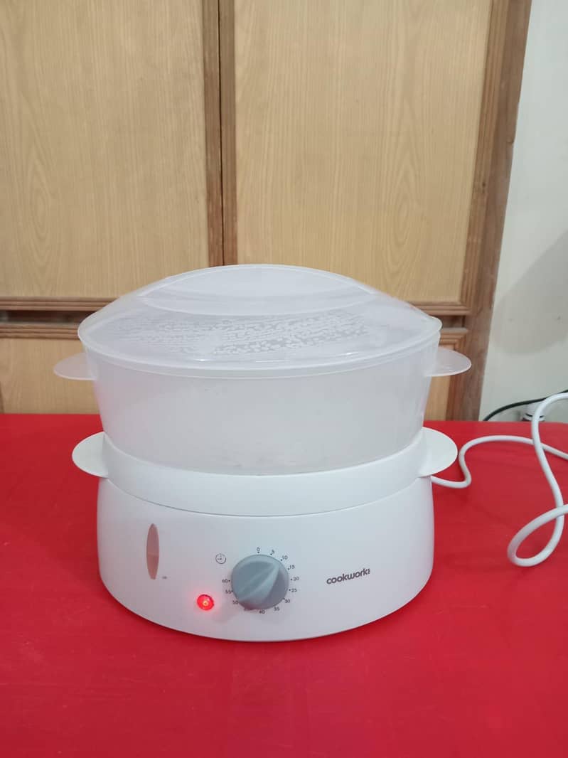 Cookworks 1 Tier Electric Food Steamer / Steam Cooker - Food Steamers ...