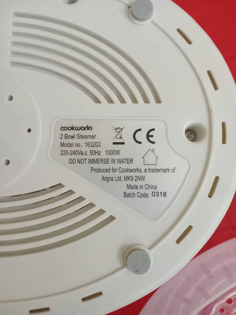 Cookworks 1 Tier Electric Food Steamer / Steam Cooker - Food Steamers ...