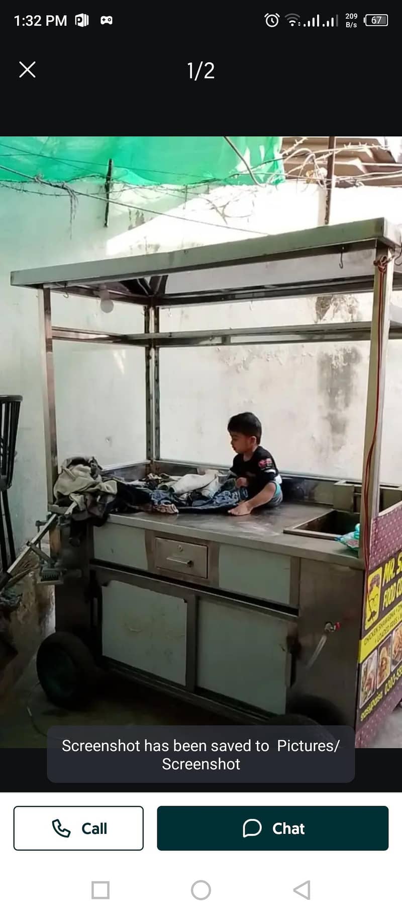 fries and burger steel less steel counter - Food Stalls - 1110369507